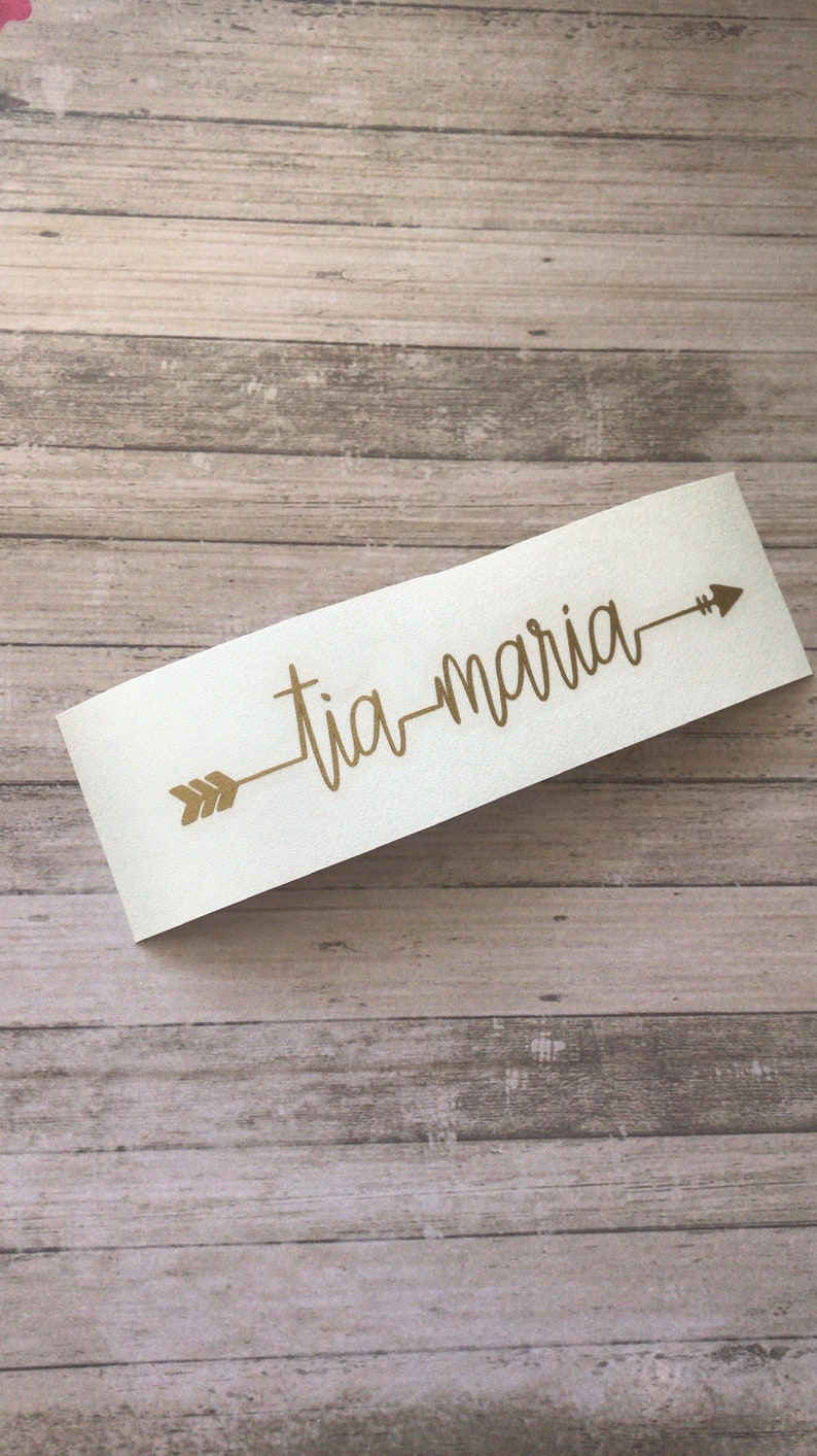 Arrow Name Decal | Etsy