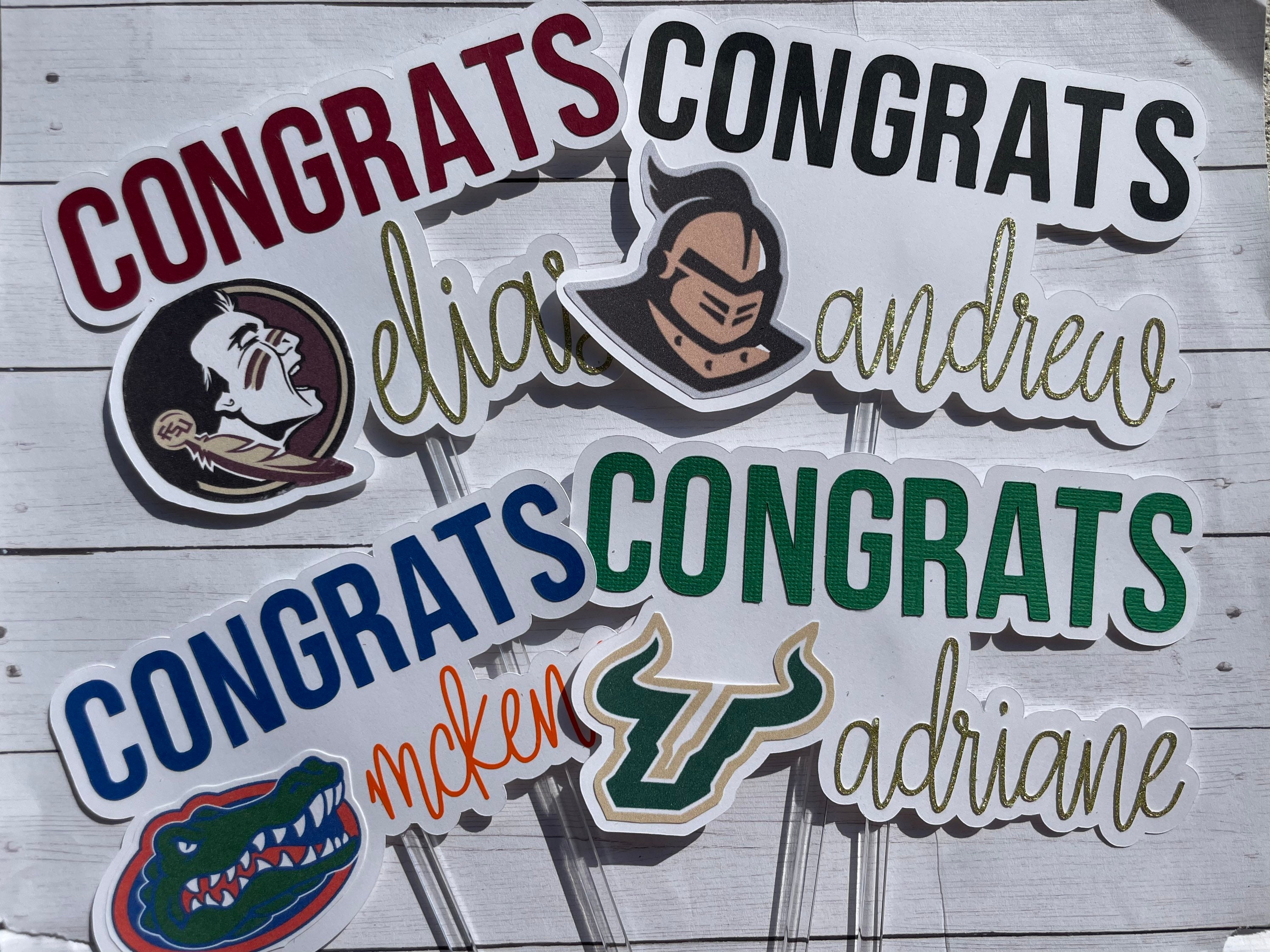 University of Central Florida Cake Topper| UCF | Go Knights - Etsy