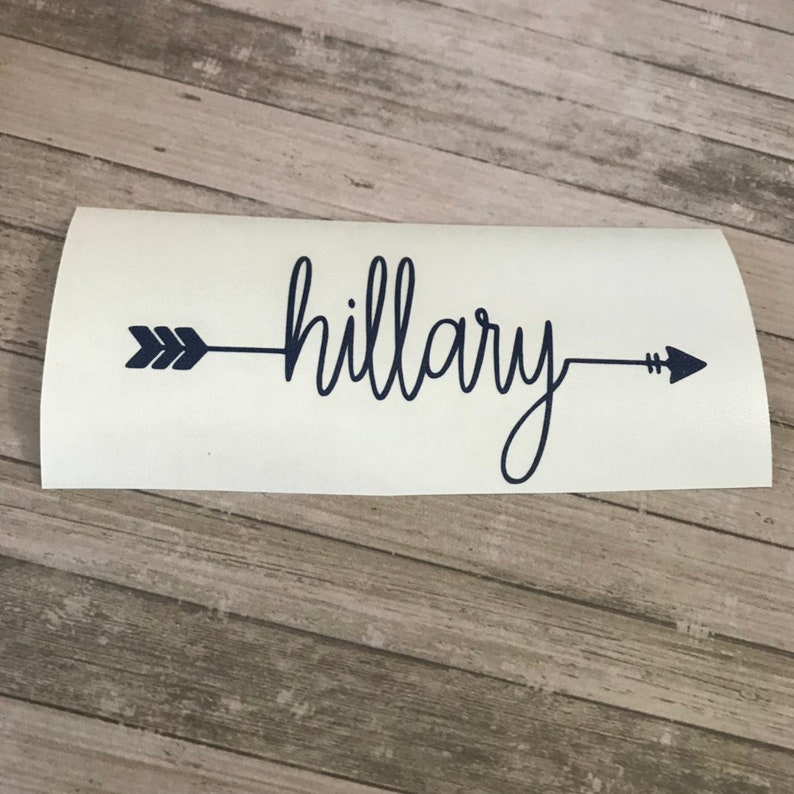 Arrow Name Decal | Etsy