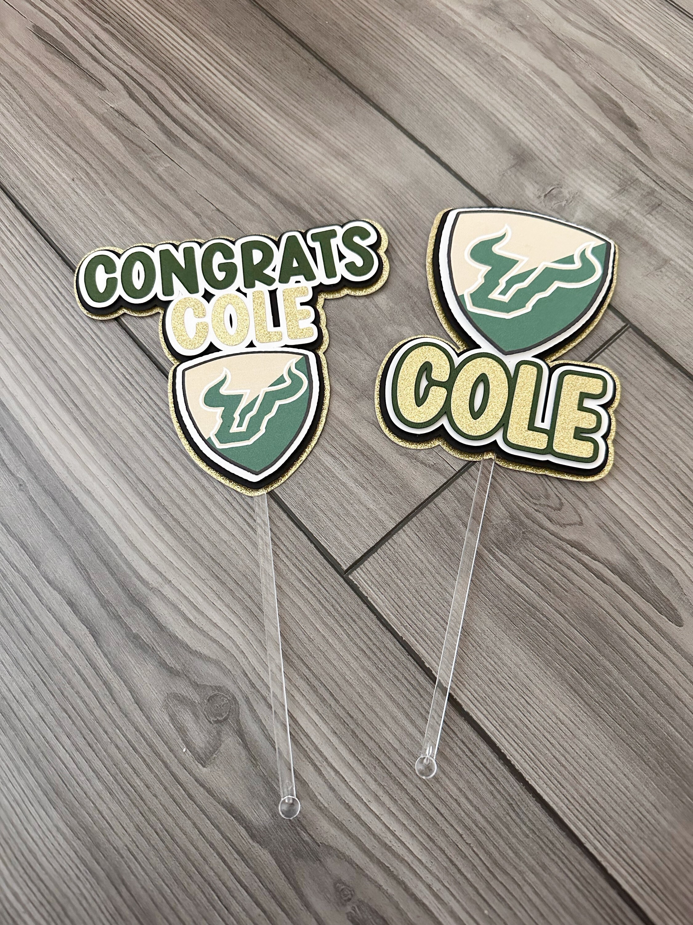 University of South Florida Cake Topper , Bulls, Usf Grad Party, Go ...