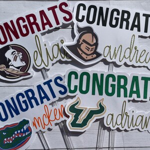 University of South Florida Cake Topper , Bulls, Usf Grad Party, Go ...
