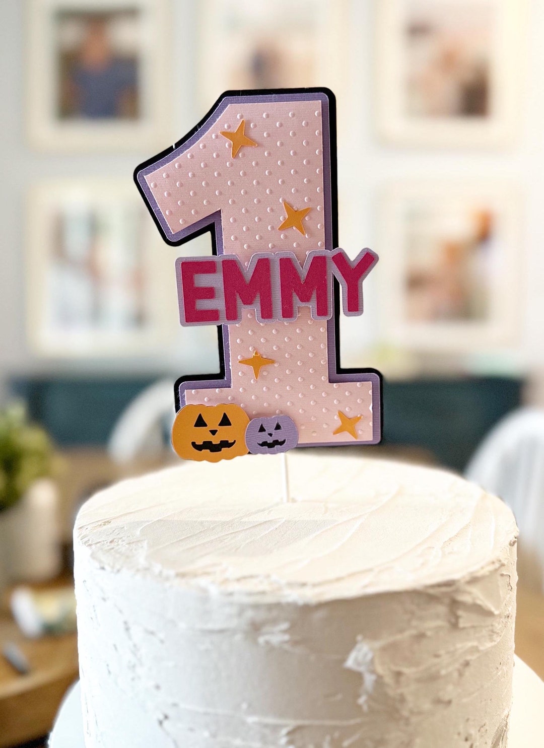 Preppy Halloween Birthday Cake Topper , Girl Halloween, Preppy, Pink ...