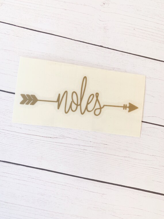 Arrow Name Decal - Etsy