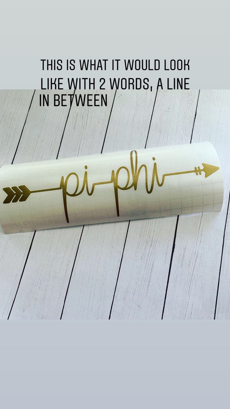Arrow Name Decal - Etsy