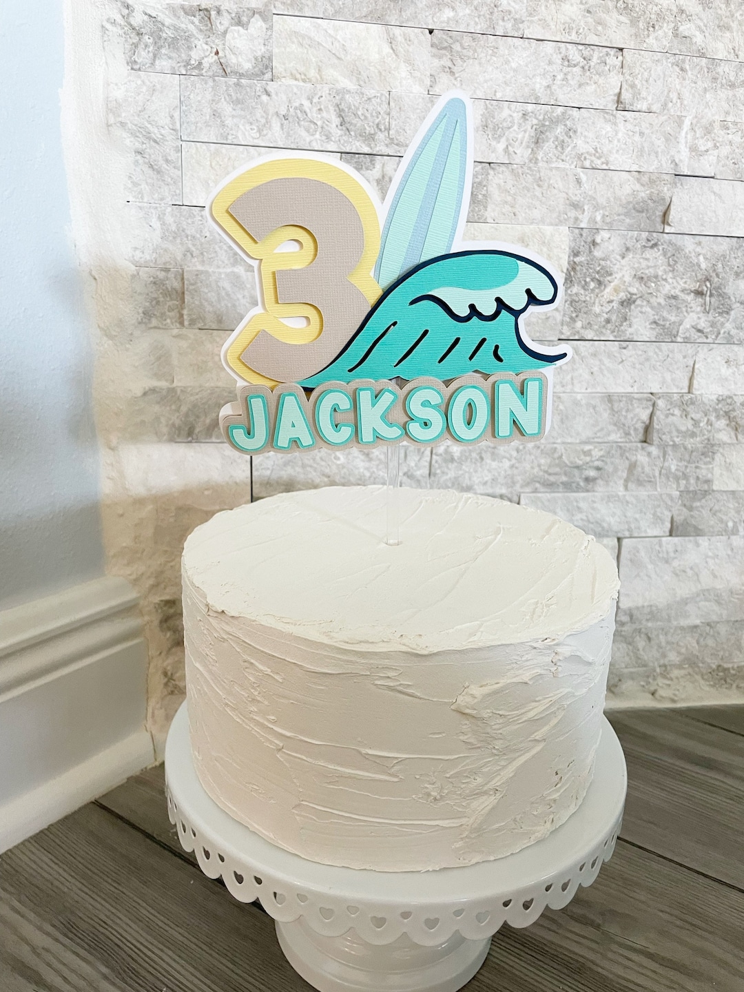 Surf Cake Topper, First Birthday , Surfing Theme, Surf First Birthday ...