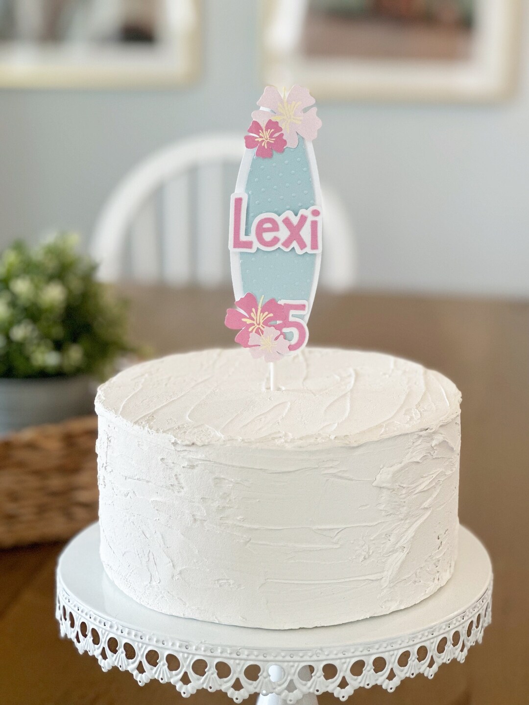 Surfboard Cake Topper, First Birthday , Surfing Theme, Surf First ...