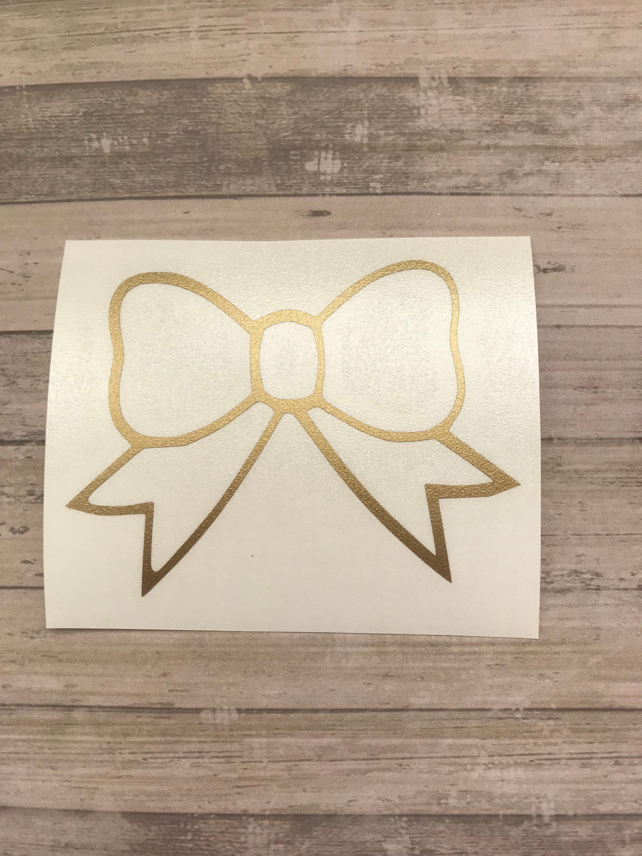 Bow Vinyl Label Decal - Etsy