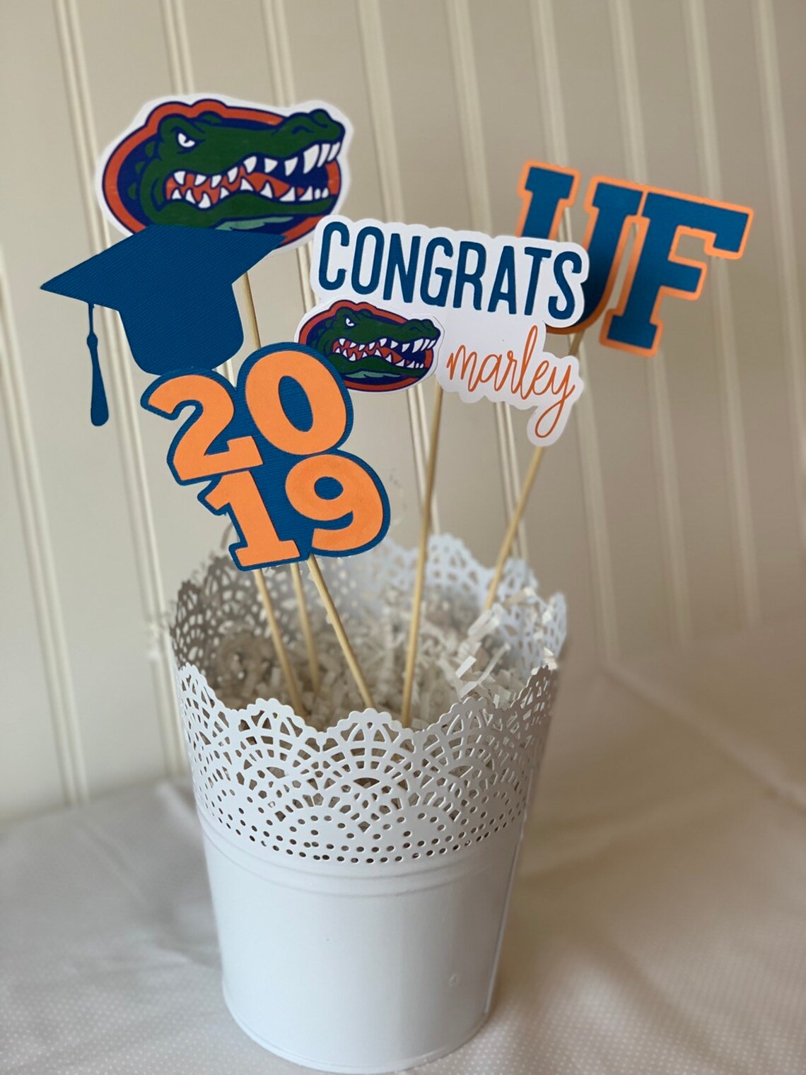 University of Florida Centerpiece Sticks UF Go Gators - Etsy