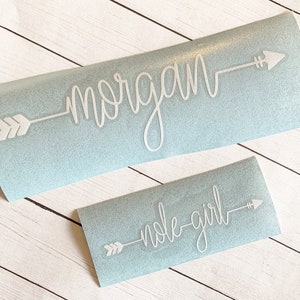 Arrow Name Decal - Etsy