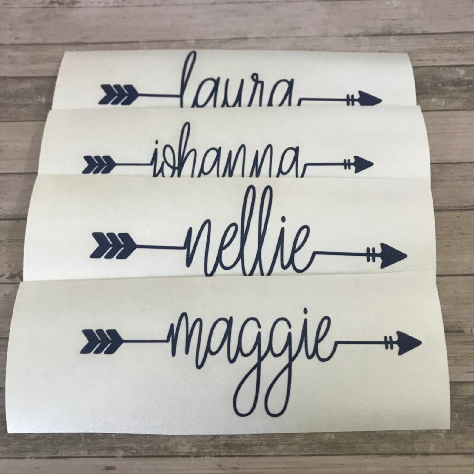 Arrow Name Decal - Etsy