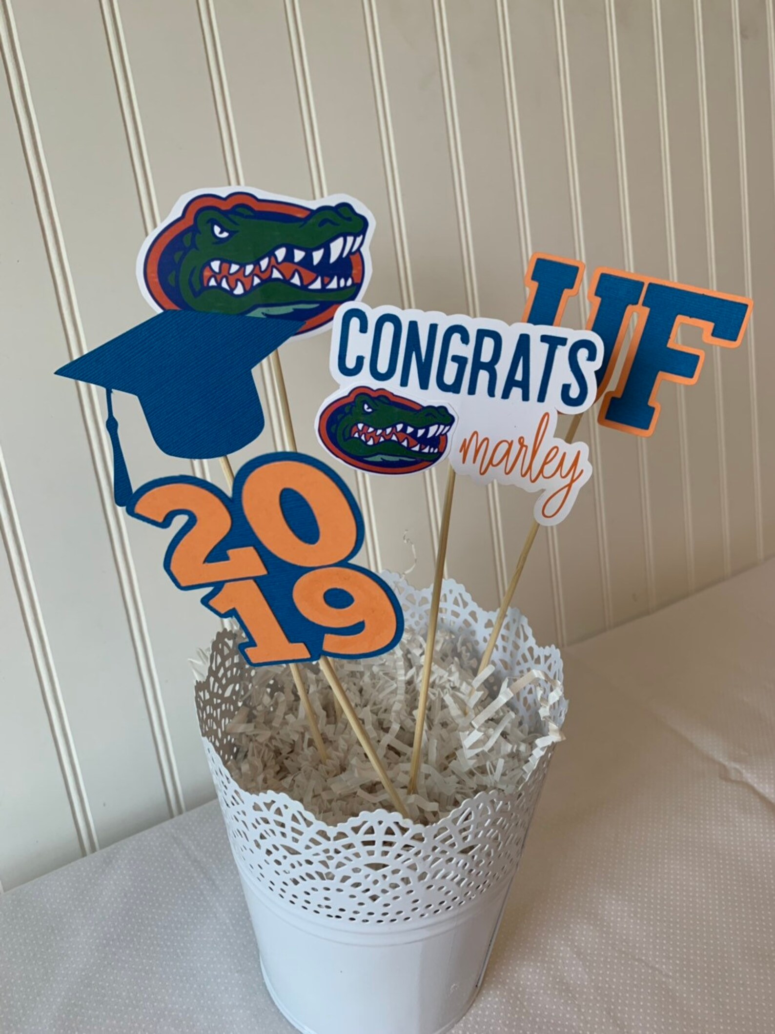 University of Florida Centerpiece Sticks UF Go Gators - Etsy