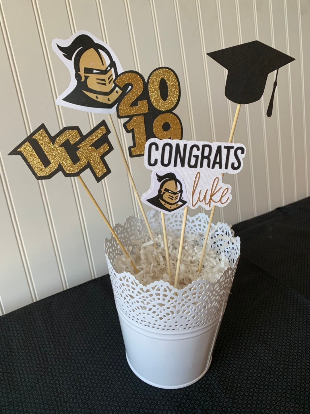 University of Central Florida Centerpiece Sticks| UCF | Go Knights - Etsy