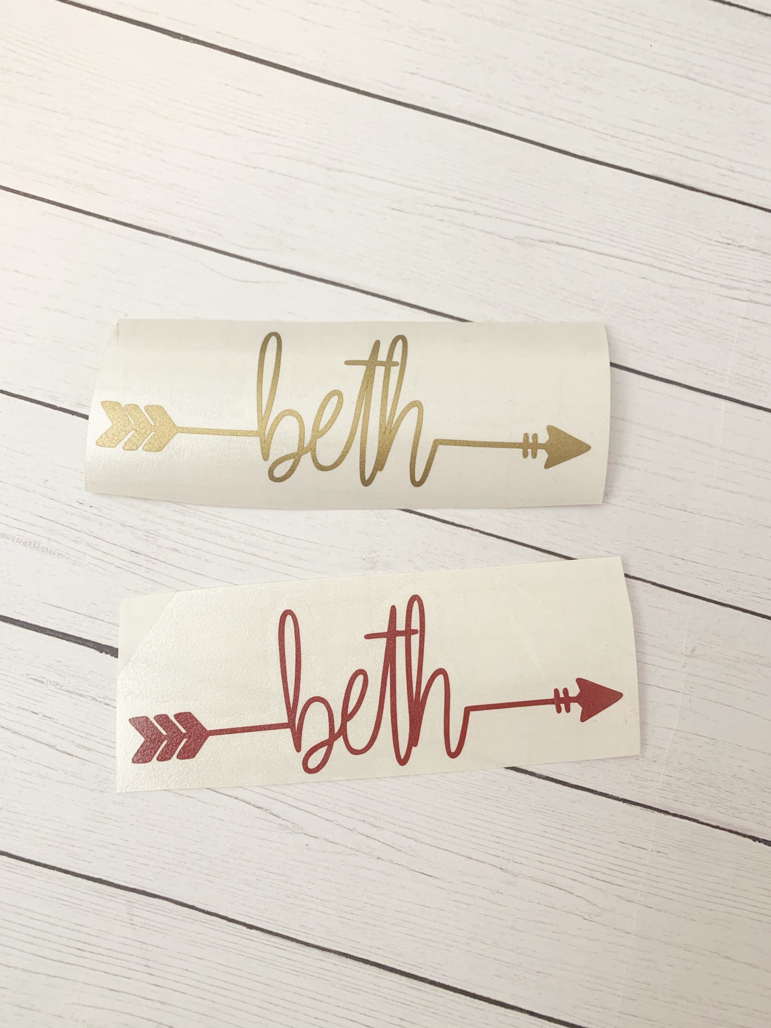 Arrow Name Decal - Etsy