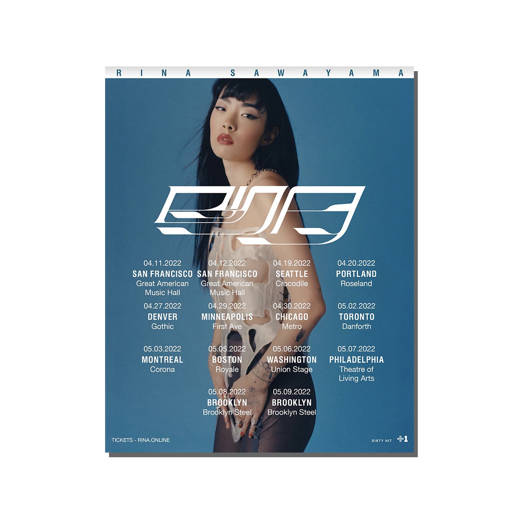 Rina Sawayama Tour 2022 Poster Starting at $9.95 By FloralX