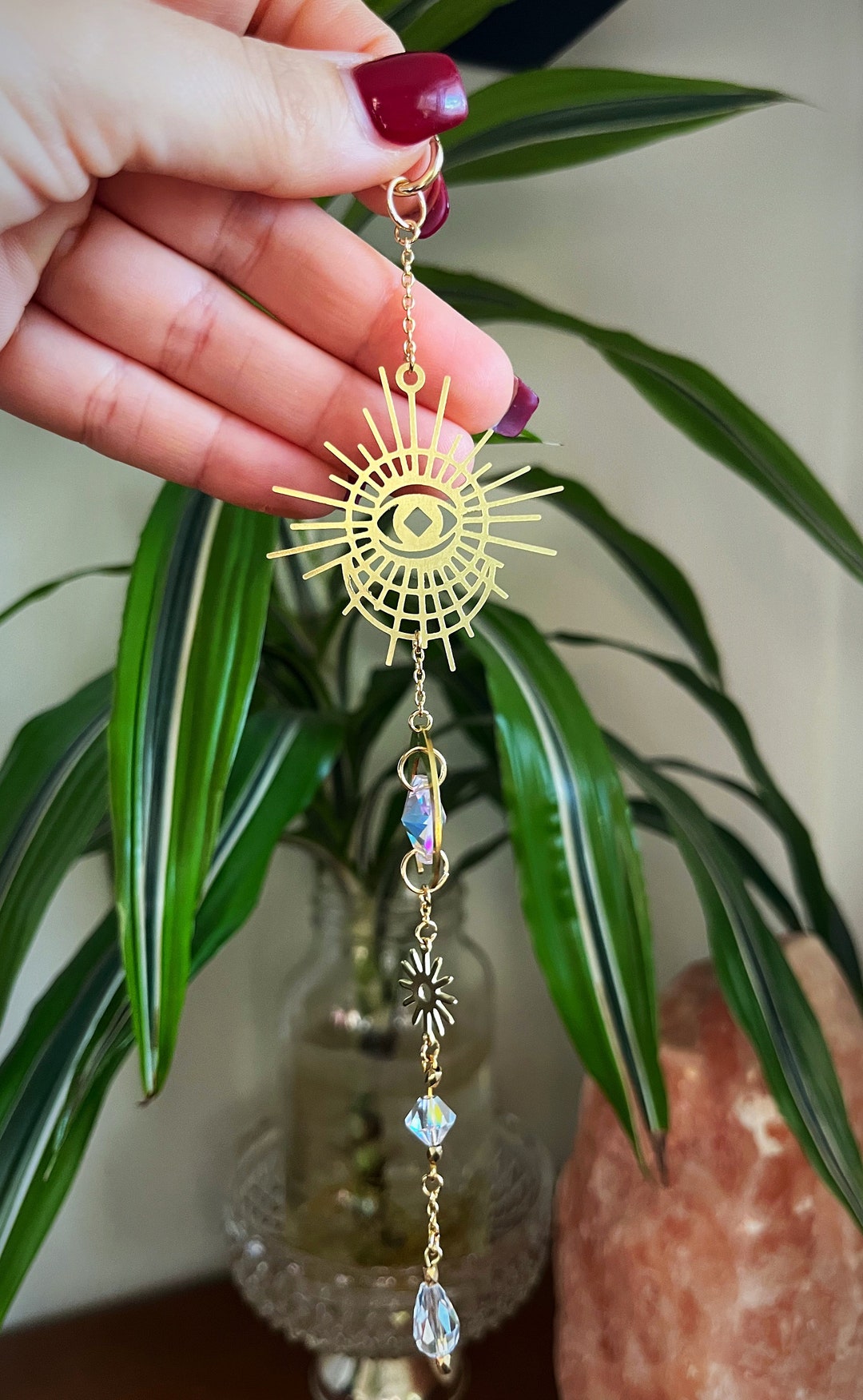 Serpent ’ Mini Quartz Sun Catcher Window Hanging Crystals - Etsy