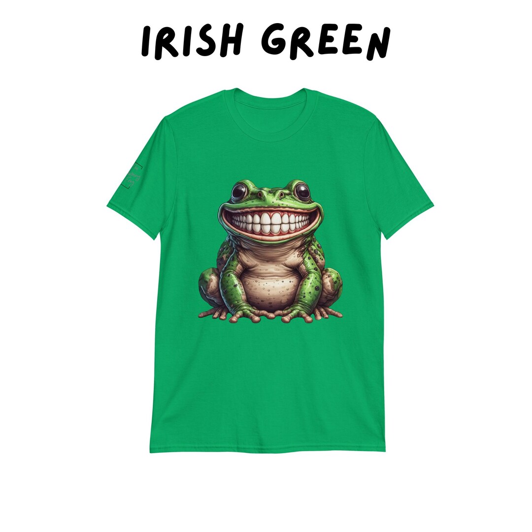 Toothy Grin Frog T-shirt - Etsy