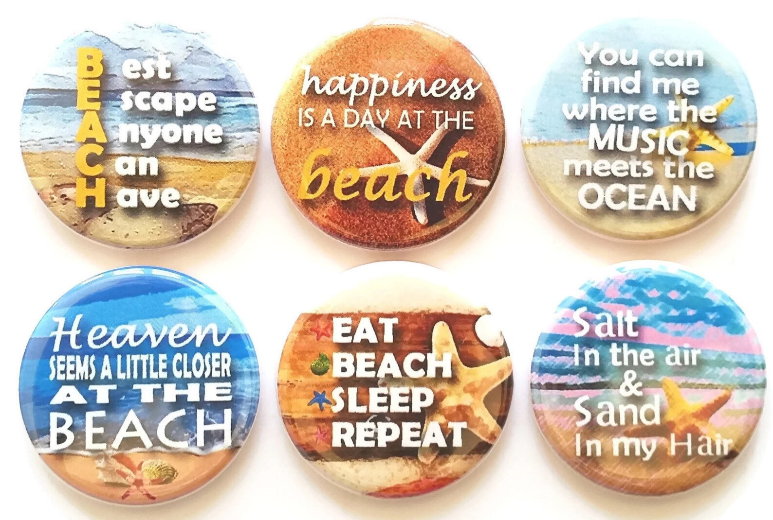 Beach Refrigerator Magnets Fun Beach Quotes Fridge Magnets - Etsy
