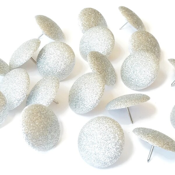 Silver Push Pins - Etsy