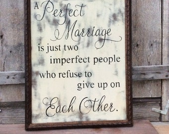A Perfect Marriage Inspirational Quote Sticker Decal Decorations Wall ...