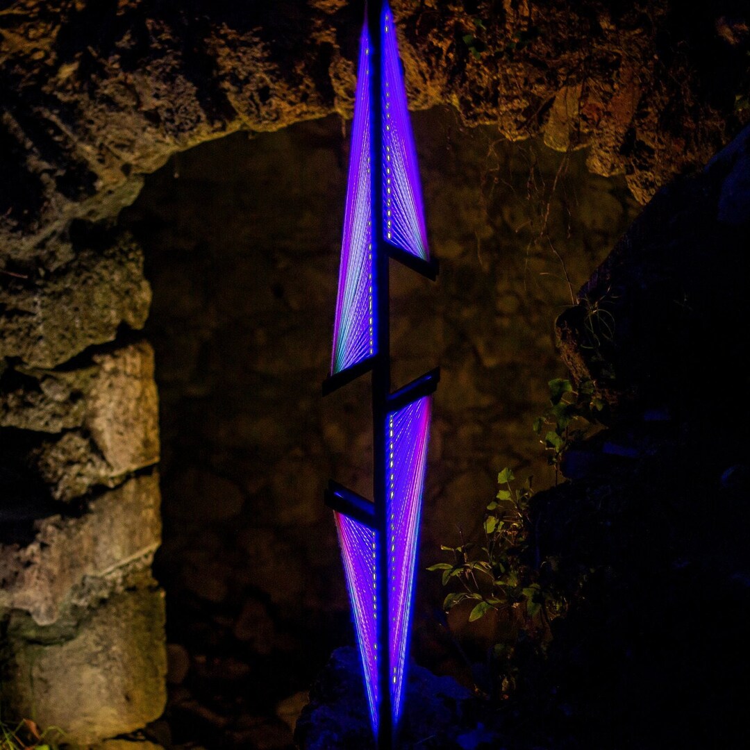 TEMPORAL SHIFT - Floor Lamp - Handmade Lamp - Sci Fi Art - Cyberpunk ...