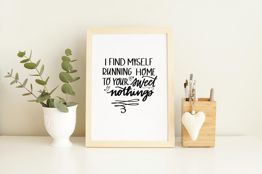 Sweet Nothings - Taylor Swift - Calligraphy - Midnights - Printable Art ...