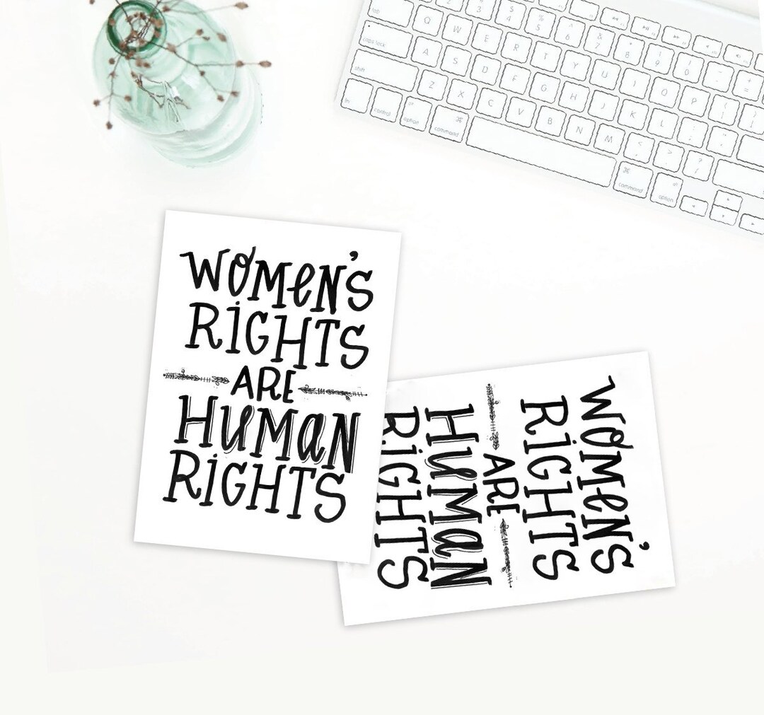 Women's Rights Postcards – Printable Fundraising Art (digital Download ...