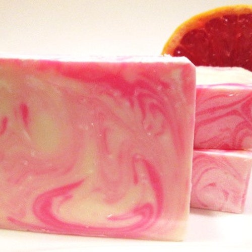 Pink Grapefruit Handmade Cold Process Soap Handmade Vegan Soap - Etsy