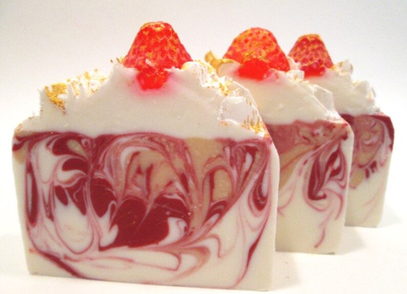 Champagne and Strawberries Soap Handmade Cold Process Vegan Soap - Etsy