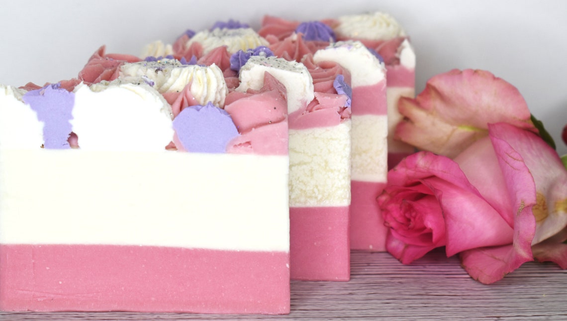Rose Enchanted Soap Handmade Cold Process Rose Soap | Etsy