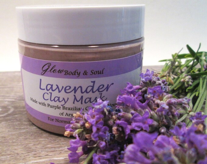 Lavender Clay Facial Mask Sensitive Skin Mask - Etsy