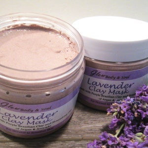 Lavender Clay Facial Mask Sensitive Skin Mask - Etsy