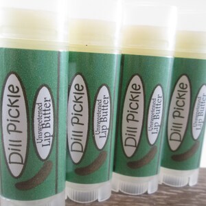 Dill Pickle Lip Butter Unsweetened Pickle Lip Balm - Etsy