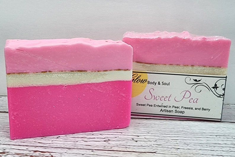 Sweet Pea Handmade Soap Cold Process Vegan Soap - Etsy