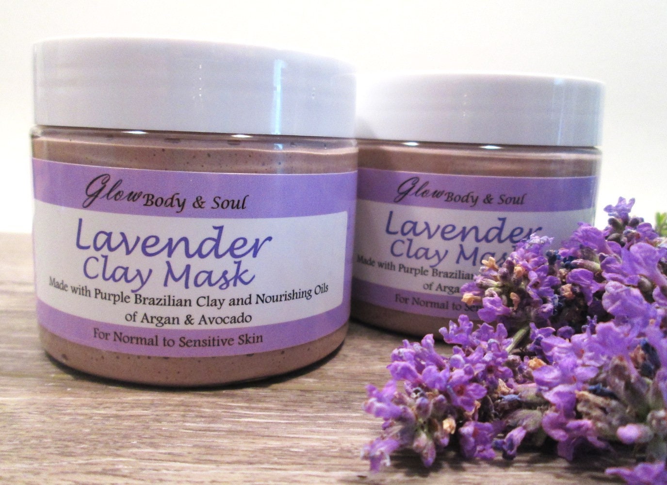 Lavender Clay Facial Mask Sensitive Skin Mask - Etsy