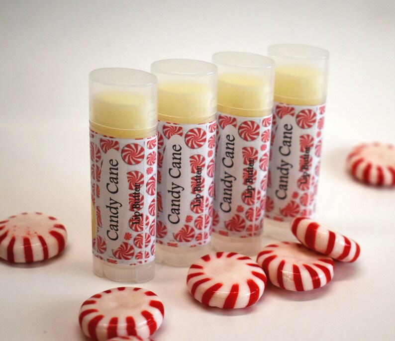 Candy Cane Lip Butter Lip Balm - Etsy