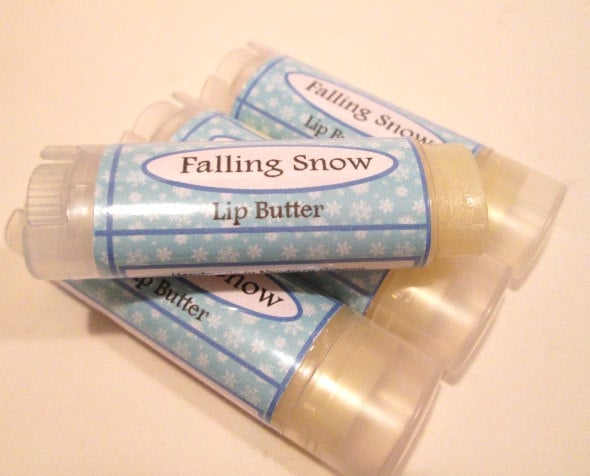 Falling Snow Lip Butter Peppermint Vanilla Lip Balm - Etsy