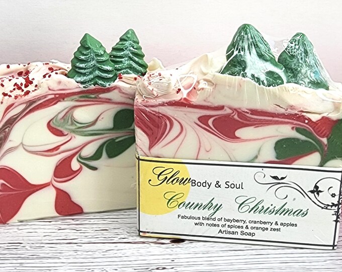 Country Christmas Soap: Handmade Vegan Cold Process Soap - Etsy