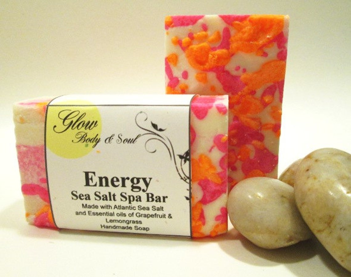 Energy Sea Salt Spa Bar Soap Handmade Sea Salt Soap - Etsy