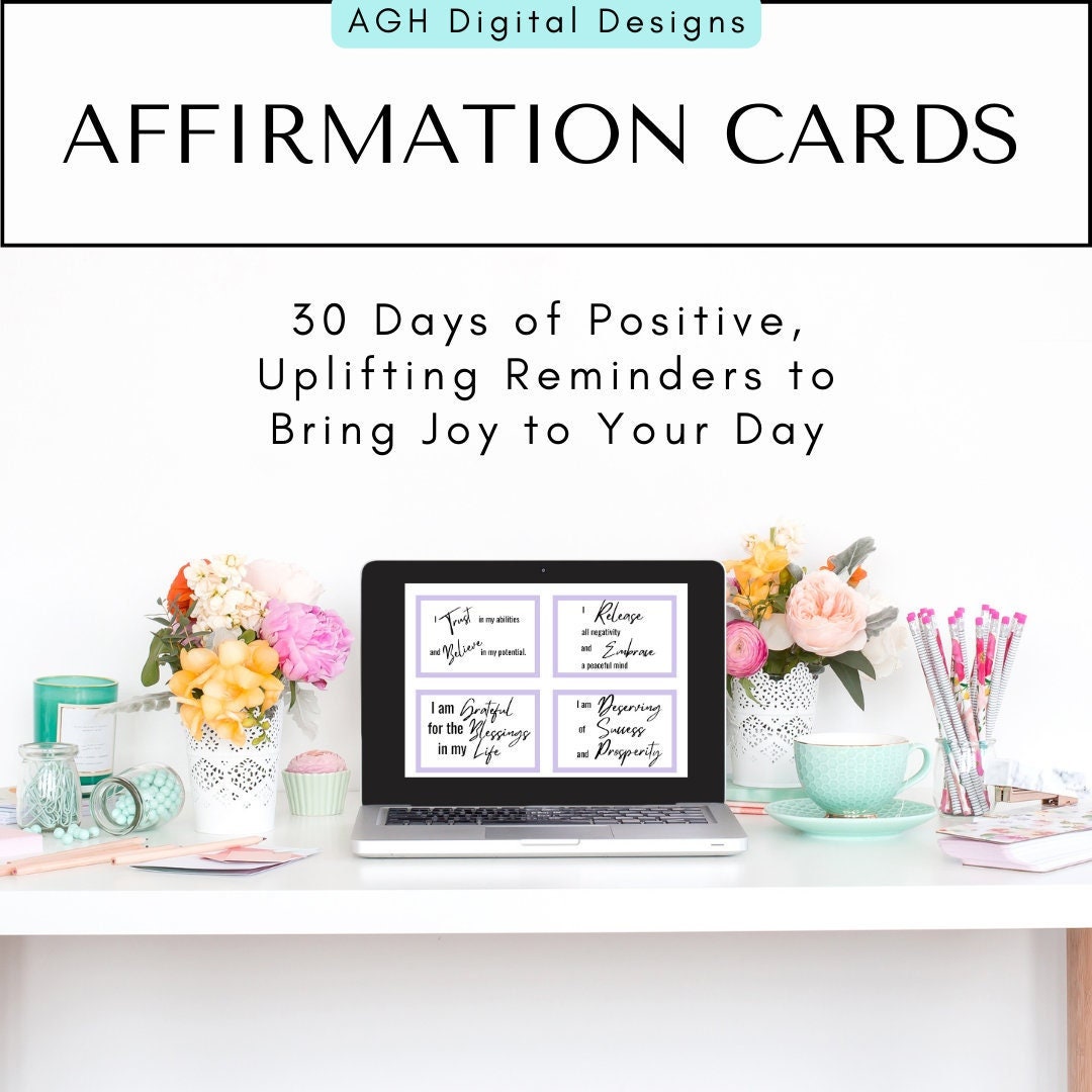 Empowering Daily Affirmation Cards for Positive Living Inspire Your ...