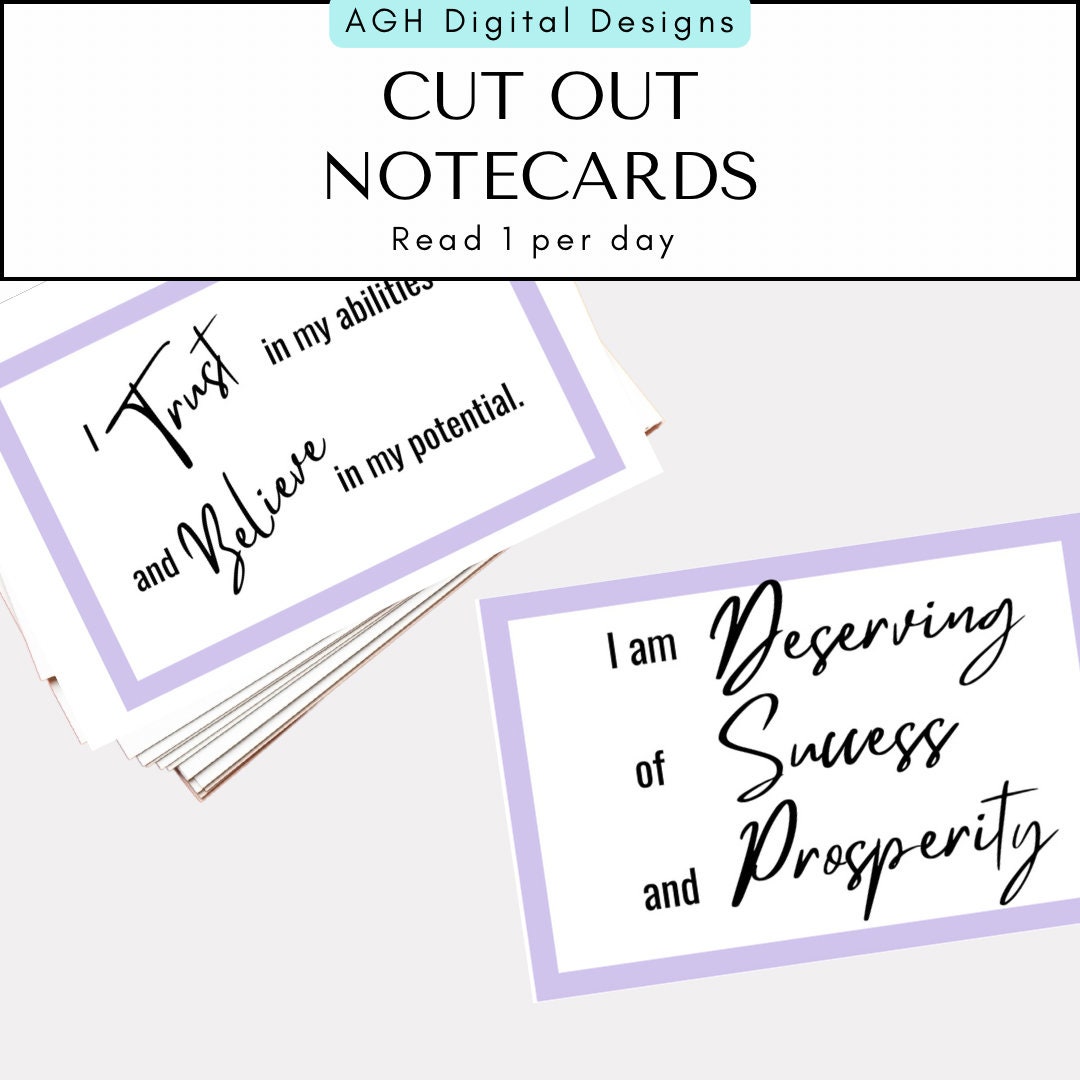 Empowering Daily Affirmation Cards for Positive Living Inspire Your ...