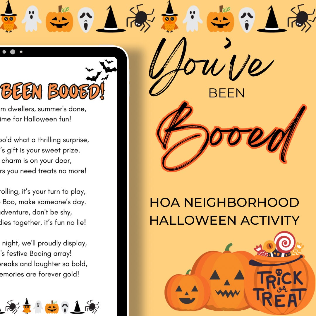 Printable You've Been Booed! Halloween Neighborhood Edition|happy ...