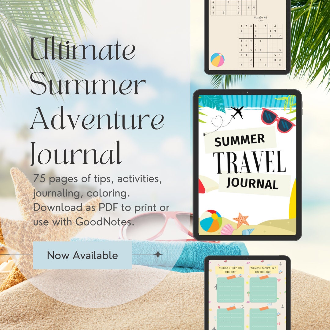 Ultimate Summer Adventure Journal for 2023| Goodnotes, Games, Drawing ...