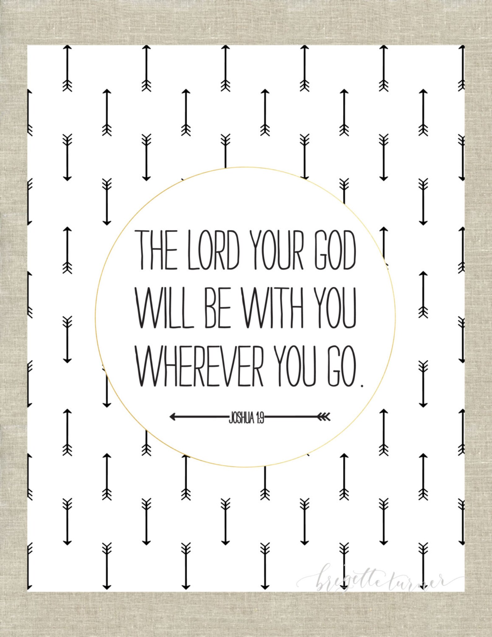 The Lord Your God Will Be With You Wherever You Go. Joshua 1:9 / Bible ...