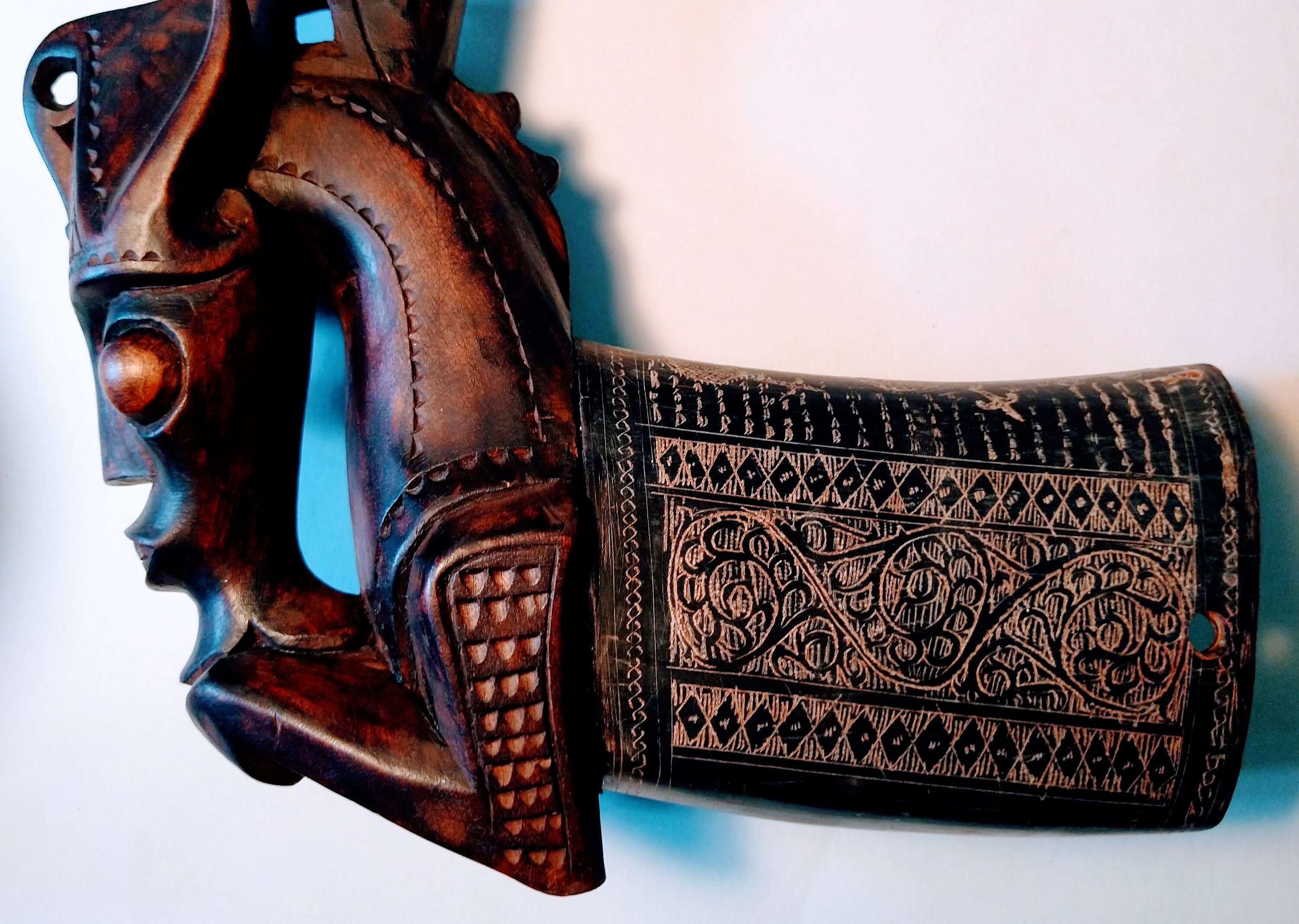 Sumatran Horn and Wood Medicine Container - Etsy