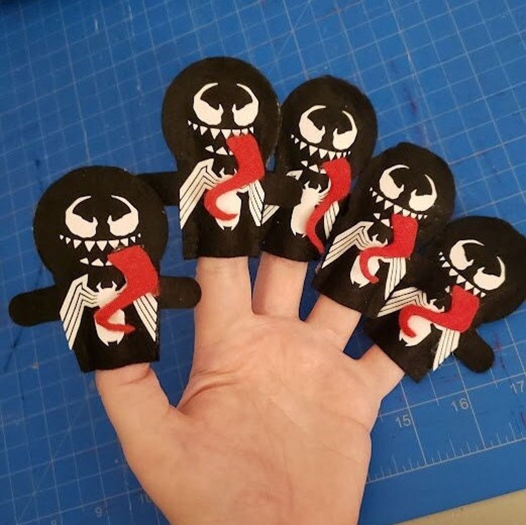 Venom Finger Puppets 5 Pc - Etsy