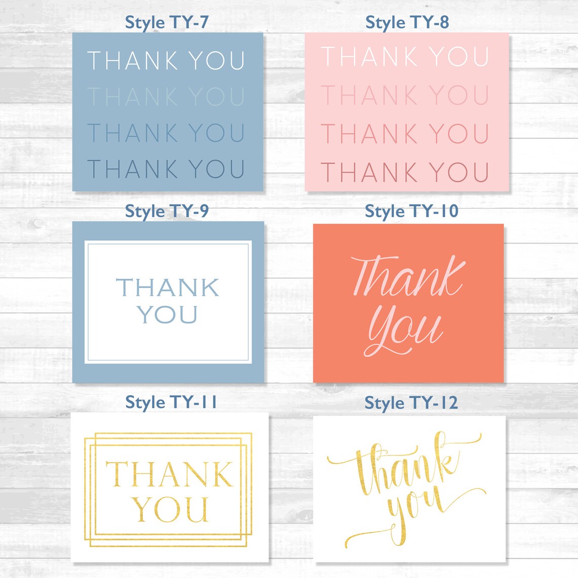 Thank You Notes | Thank You Stationery | Folded Notecards | Thank You ...