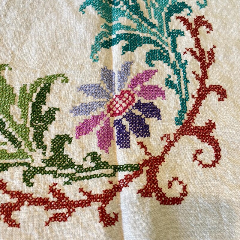 Needlepoint Table Cloth - Etsy