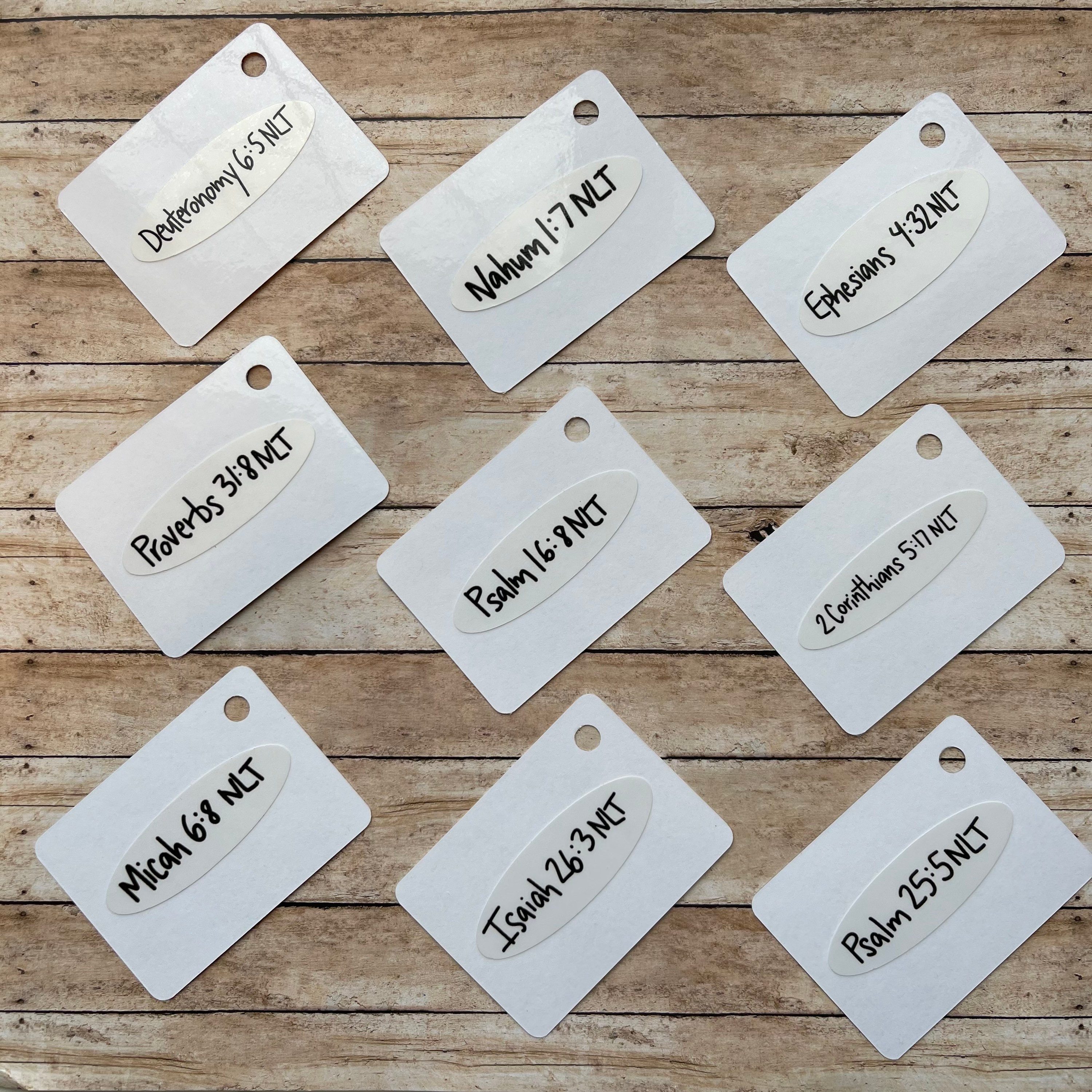 Memory Verse Scripture Flash Cards Laminated Hand Held Cards - Etsy