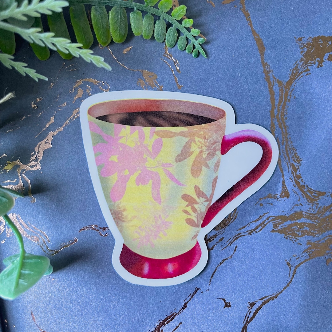 Coffee Tea Mug Sticker or Magnet | Laptop Sticker | Water Bottle ...