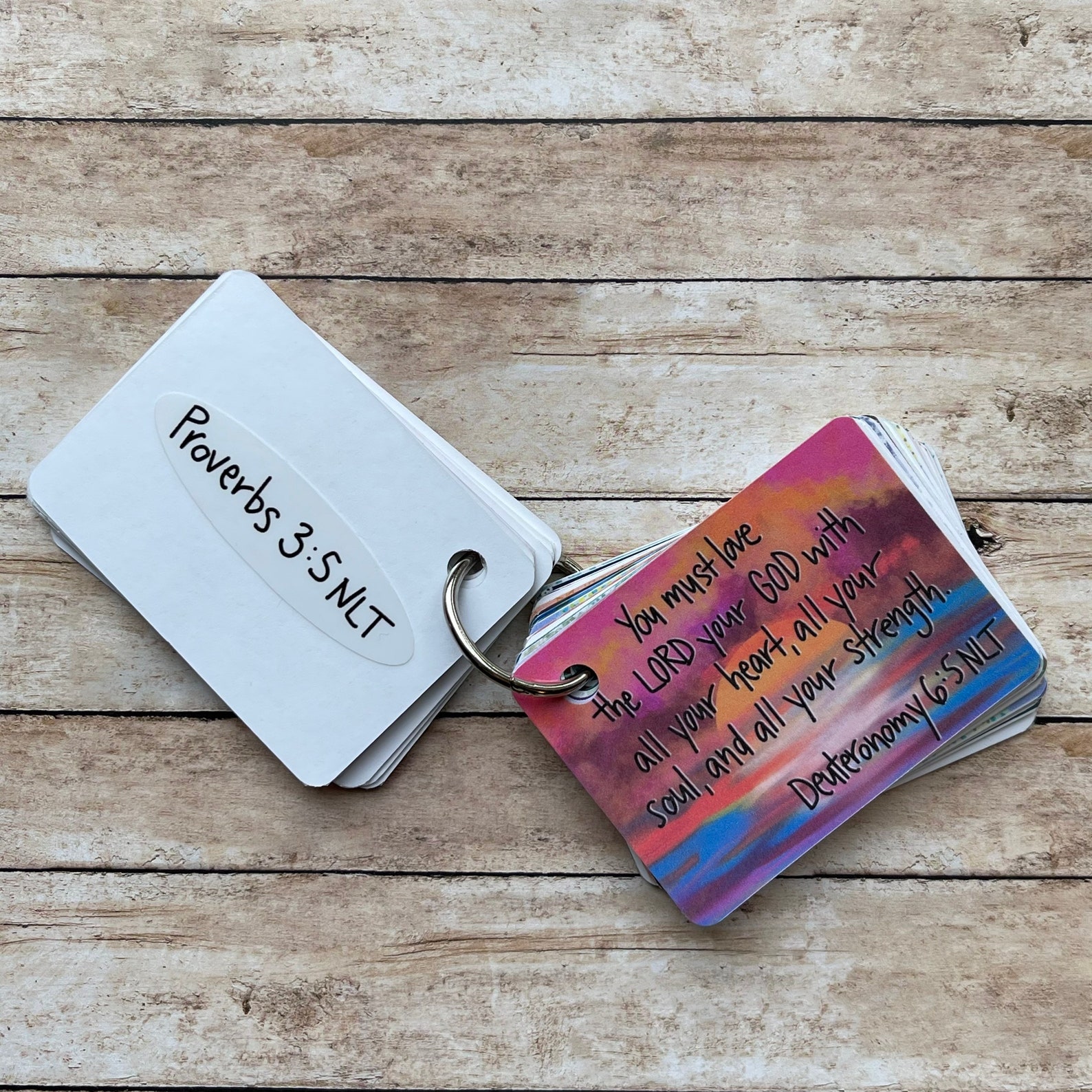 Memory Verse Scripture Flash Cards | Laminated Hand Held Cards | 30 ...